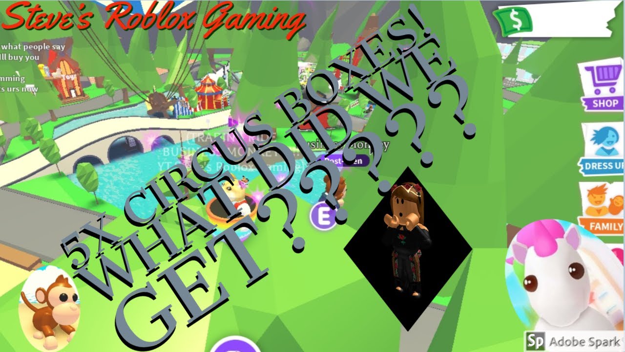 Roblox 🐒Adopt Me!🐒- 5x Circus Boxes and a bit of banter with monkey ...