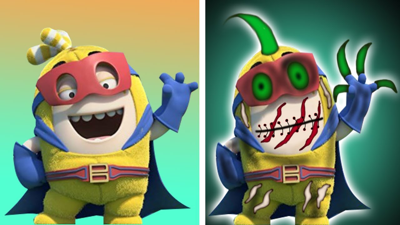 Oddbods BUBBLES SUPERHEROES As Horror Version | SpeedEdit Art - YouTube