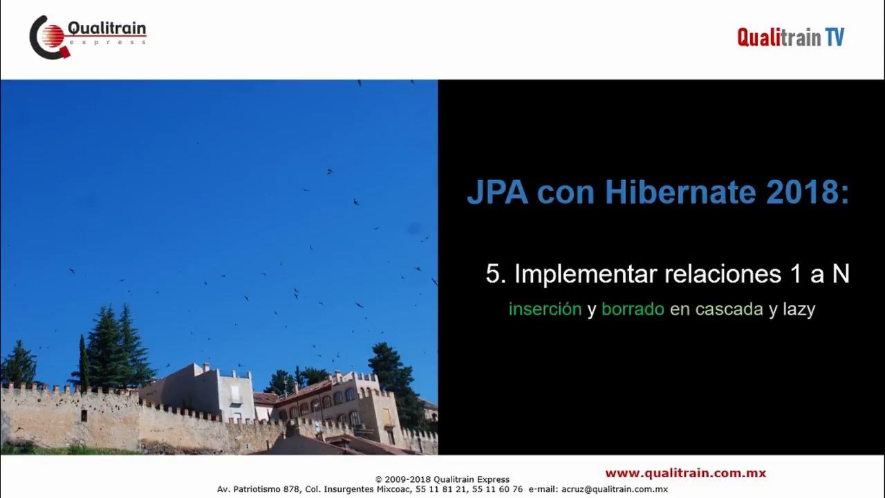 Hibernate:5. Cómo implementar relaciones uno a muchos en JPA. Llaves foráneas - YouTube
