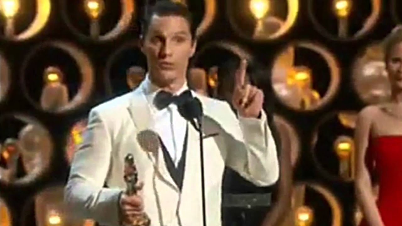 Matthew McConaughey: Rust Cohle Accepts The Oscar - YouTube