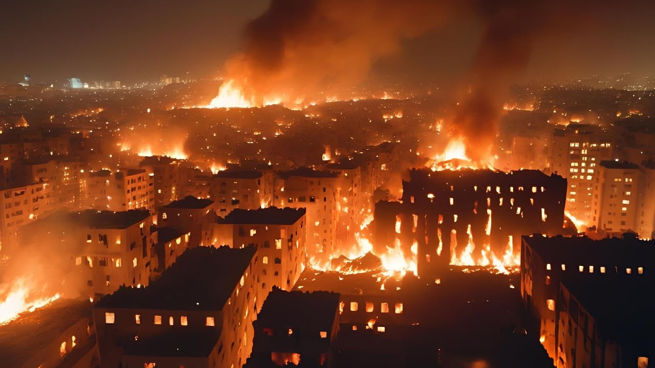 Hell on Earth! A sudden fire engulfed a high-rise building in the ...
