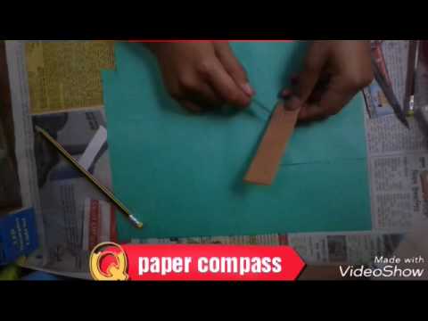 How to make a paper compass 'school life hacks you must see - YouTube