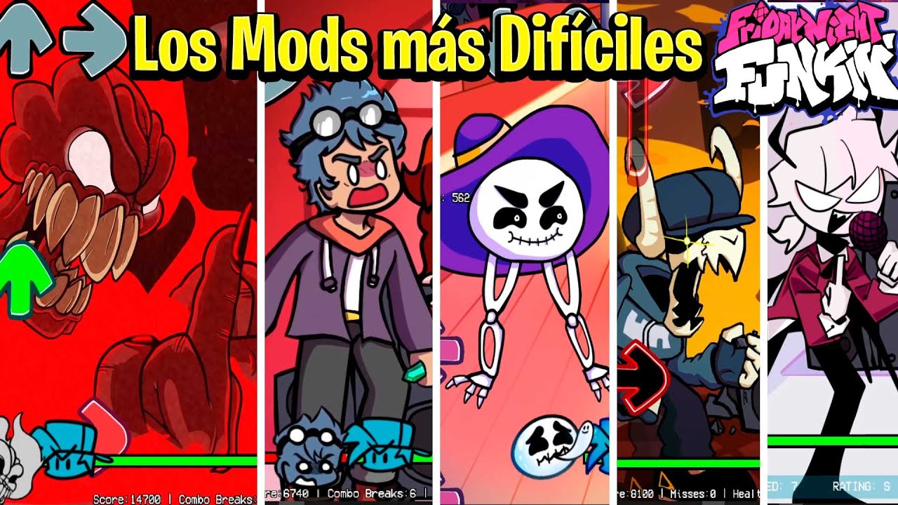 Top 5 MODS más DIFÍCILES de Friday Night Funkin' Modo HARD Parte 3 ...