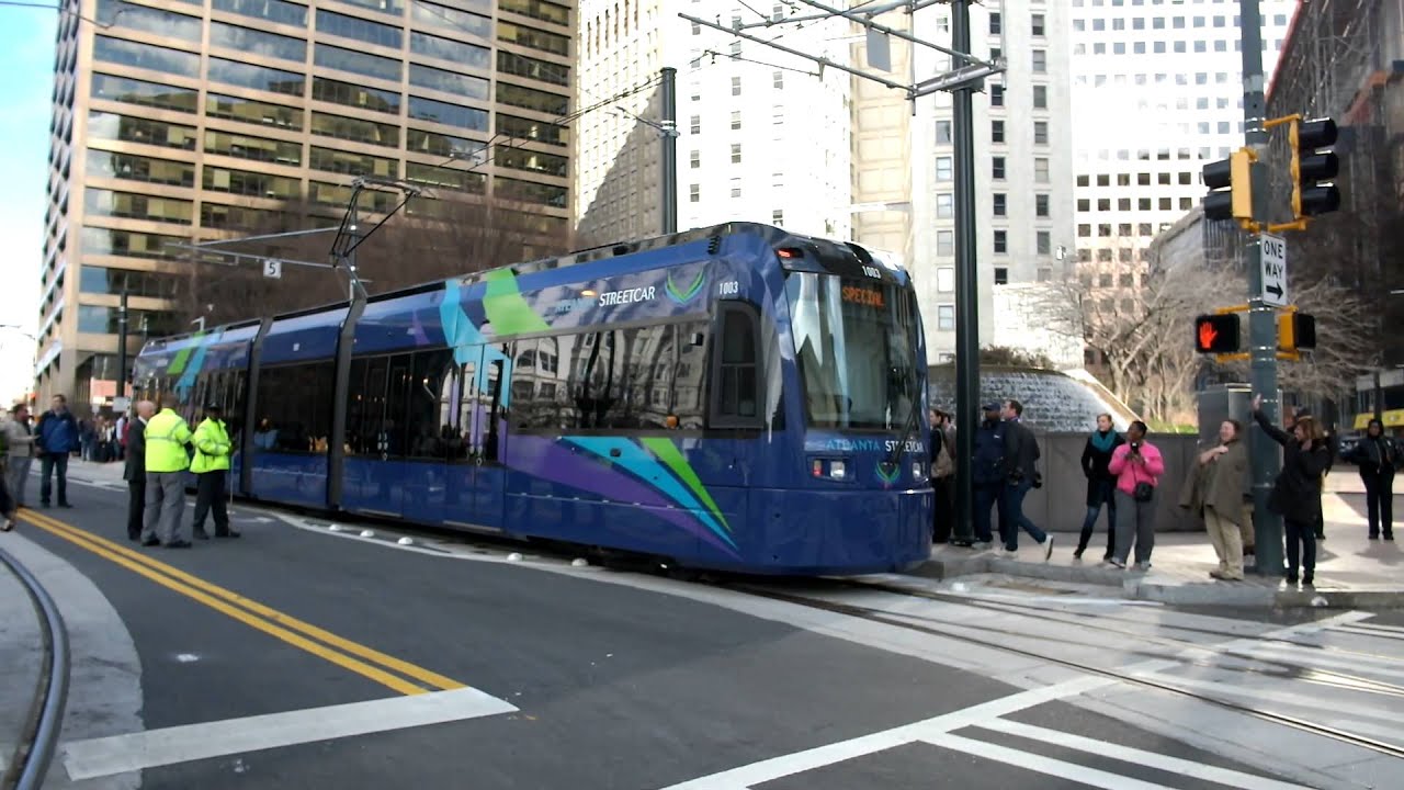 Grand Opening of The Atlanta Streetcar - YouTube