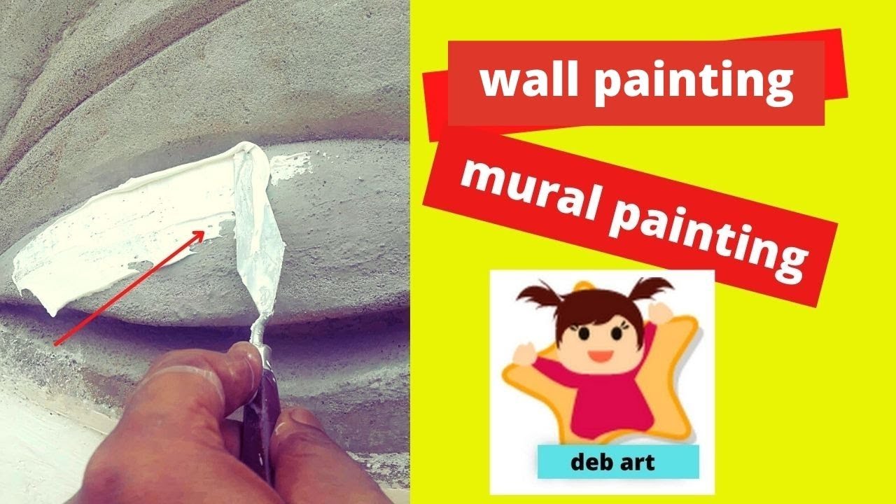wall painting\mural painting\deb art\relief art - YouTube
