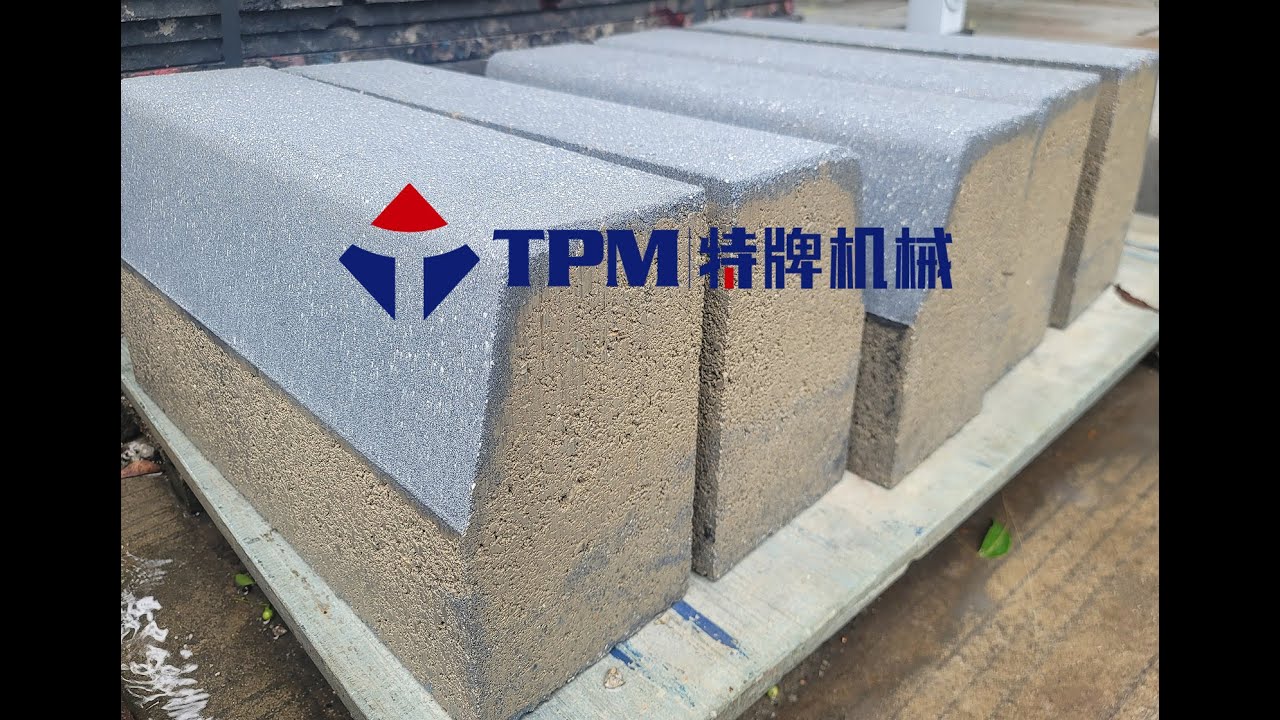 High Strength Concrete Kerbs, Curbstone with face mix layer production ...