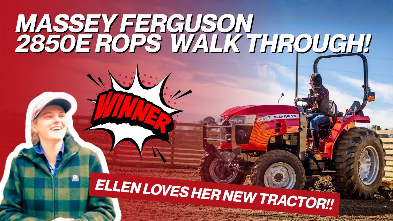 MASSEY FERGUSON 2850E ROPS WALK THROUGH - SO EASY TO USE! - YouTube