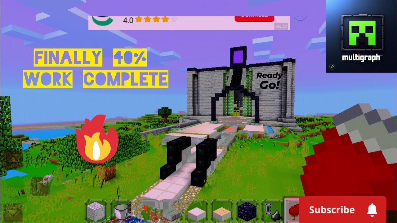 Finally 40% work complete 🎉multicreative minecraft type#minecraft # ...