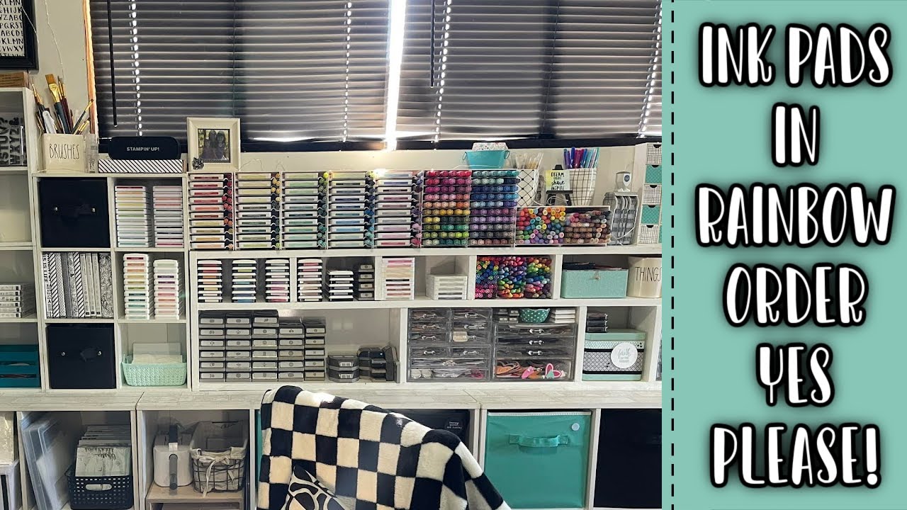 The Secret to Organizing Ink Pads in Rainbow Colors - YouTube
