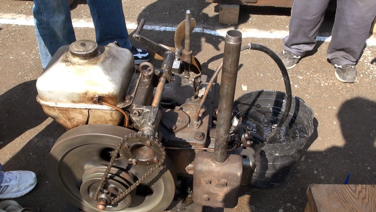 Old Engines in Japan 1950s YANMAR Diesel Type NTS70R 3hp - YouTube