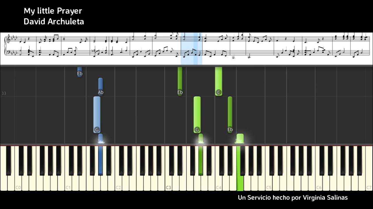 My little Prayer David Archuleta / Piano Tutorial - YouTube