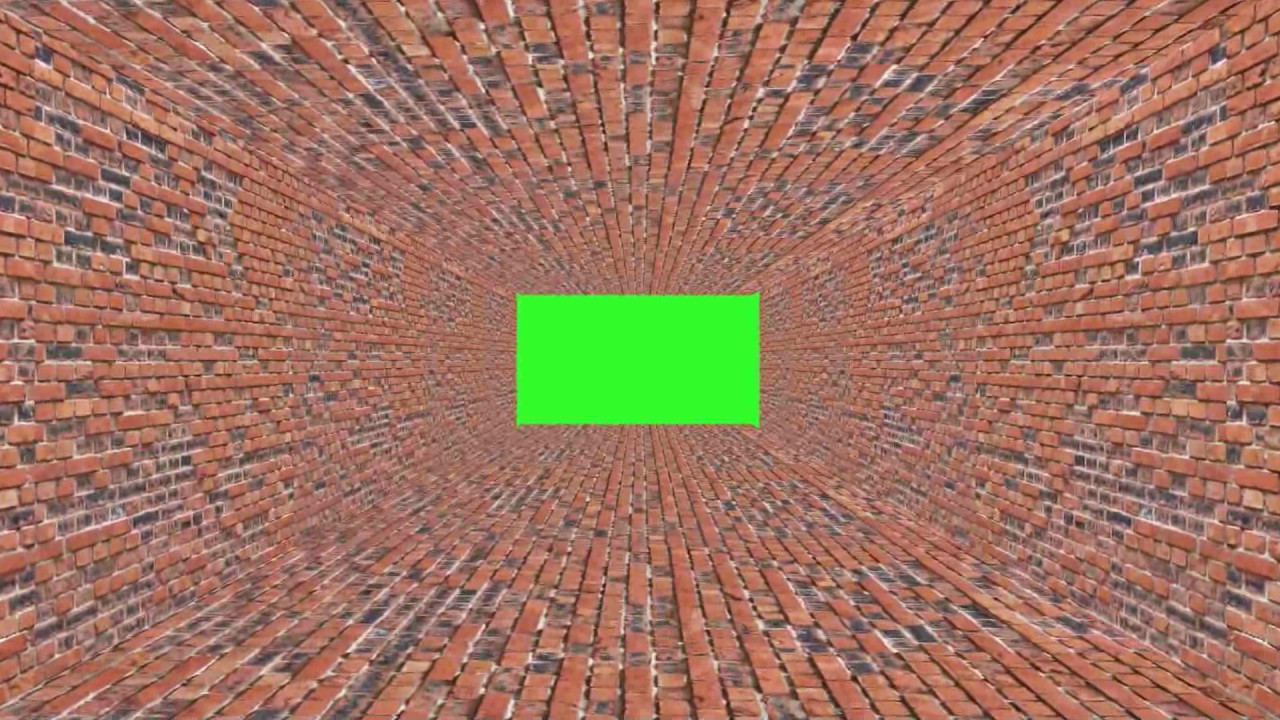 bricks hall green screen free royalty footage - YouTube