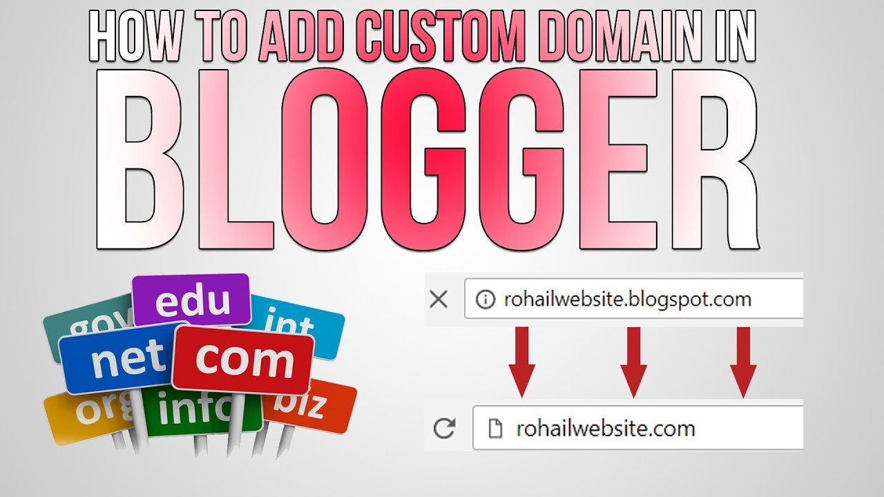 How to add Custom Domain in Blogger with GoDaddy and NameCheap | Urdu ...