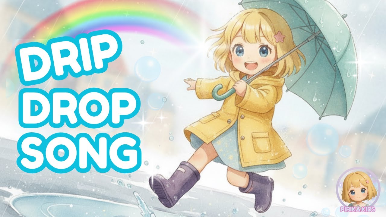 💧Drip Drop, Splash! 💦 Fun Rainy Day Song for Kids | Learn English ...
