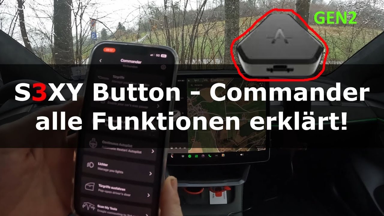 TESLA S3XY Buttons "GEN2" - Commander - alle Funktionen erklärt - YouTube