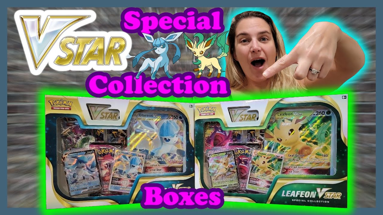 Glaceon & Leafeon VSTAR SPECIAL Collection Boxes - YouTube