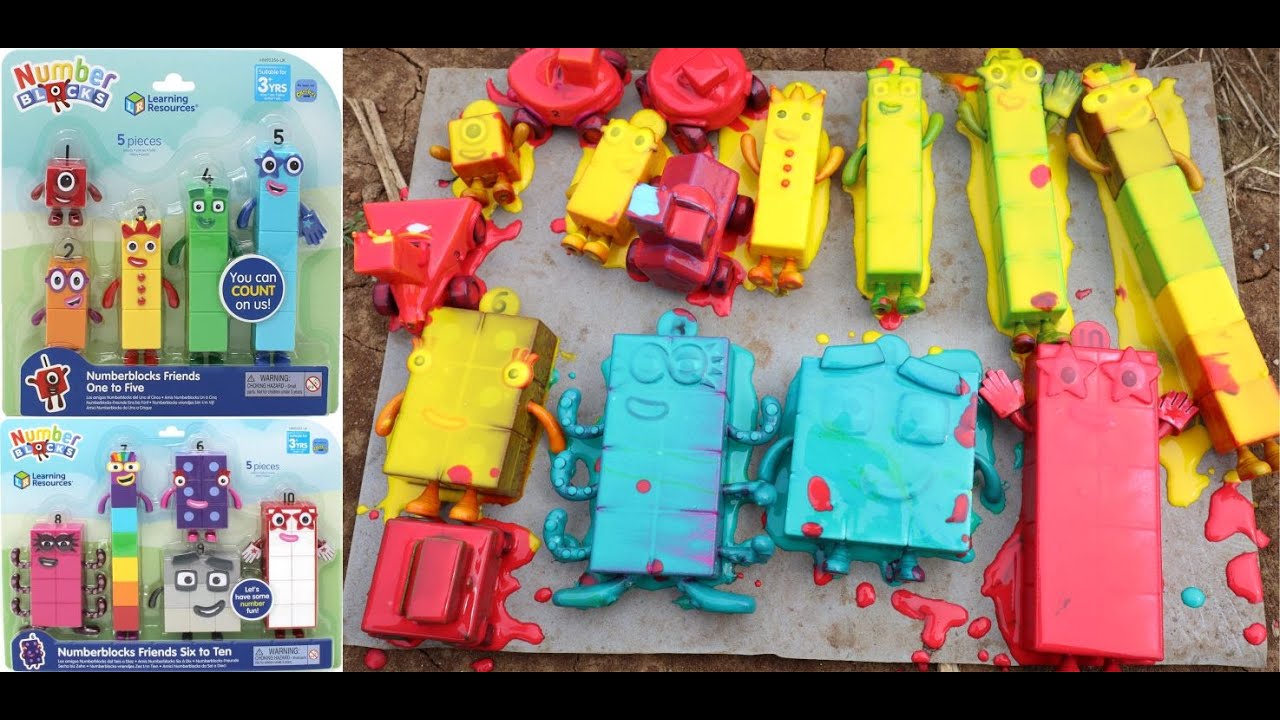 Numberblocks – Numberblock Friends 1 to 10 Fun Playing With Yellow Mud ...