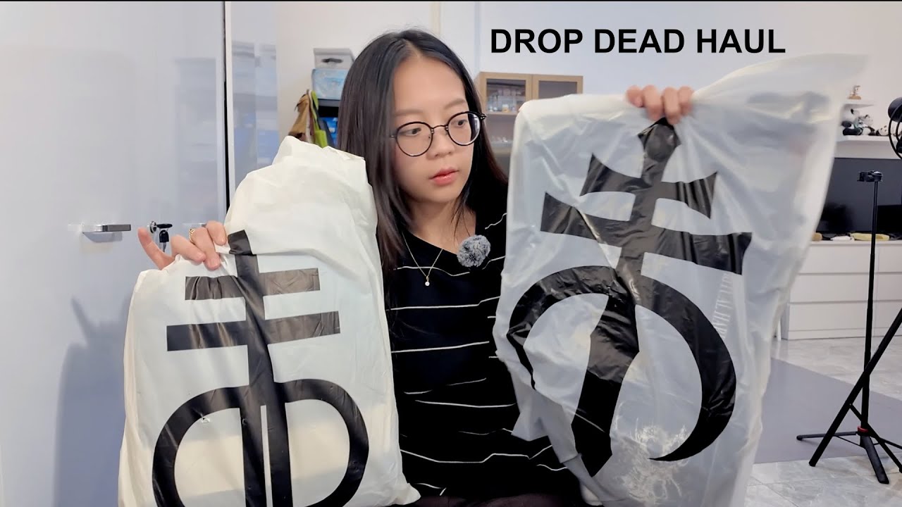 DROP DEAD clothing haul review & try on (HYMN Jacket & KLEIDO Jacket ...