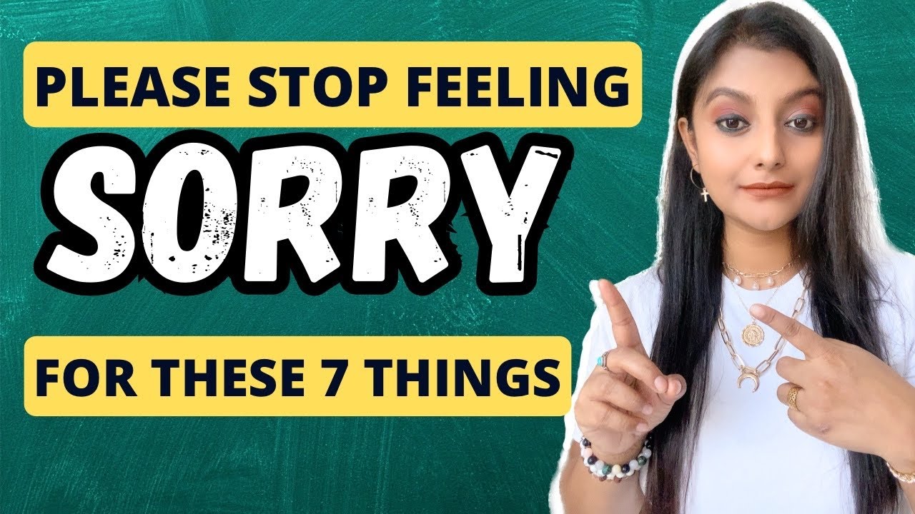 Stop Feeling SORRY! This is why you should never feel sorry - YouTube