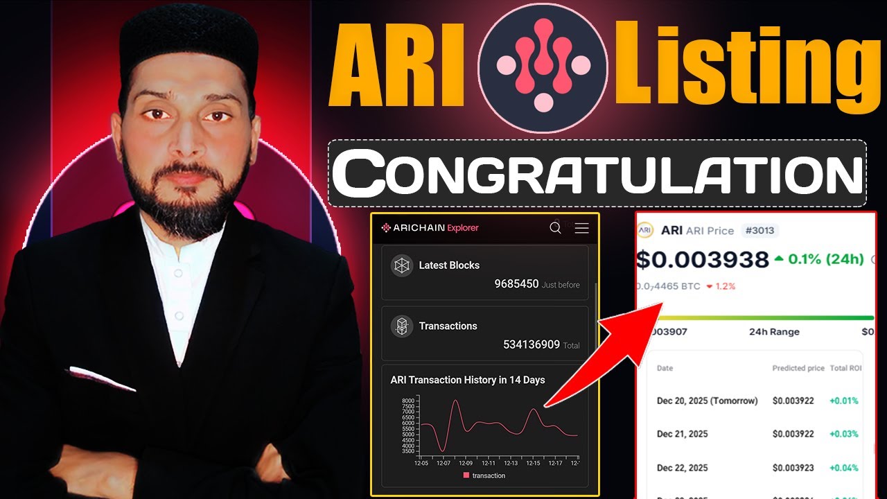 Ari Wallet Update, ( AriChain Listing Date and Price Prediction ) $ARI ...