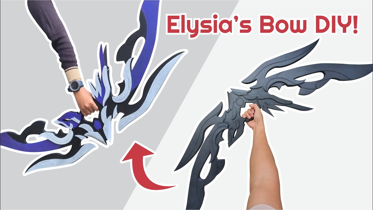 Making Elysia's WHISPER OF THE PAST BOW from HONKAI IMPACT! (WITH EVA ...