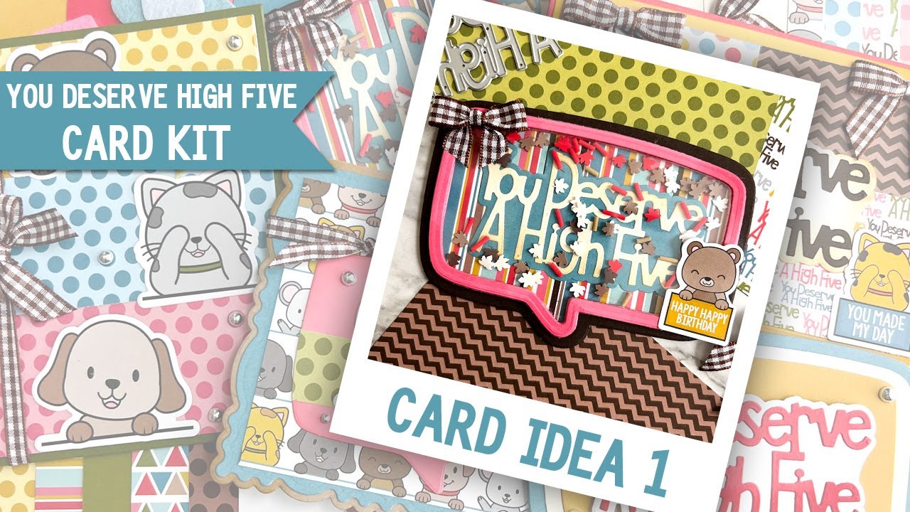 The Stamps of Life October Card Kit: You Deserve A High Five Card Idea ...