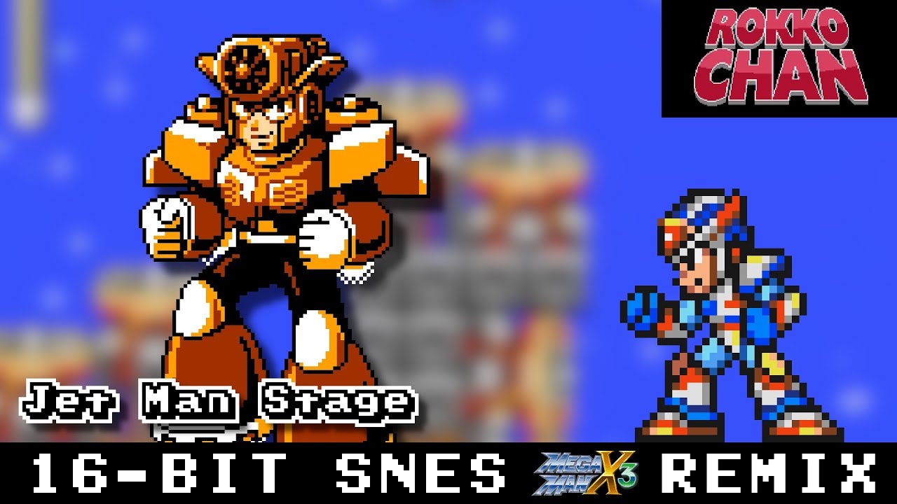 [16-Bit;SNES]Jet Man - Rokko Chan【MMX3 Style, AddmusicK】 - YouTube