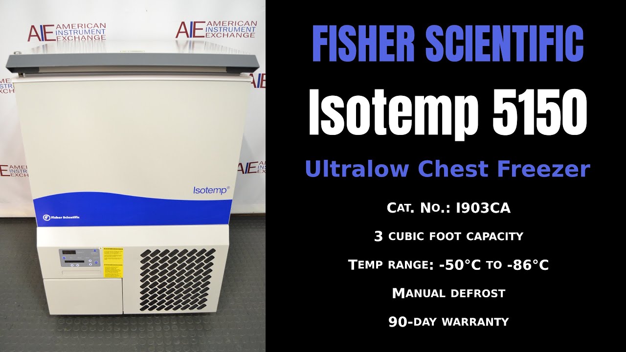 Fisher Isotemp 5150 Ultralow Chest Freezer (Item - 2564J FREEZER) - YouTube