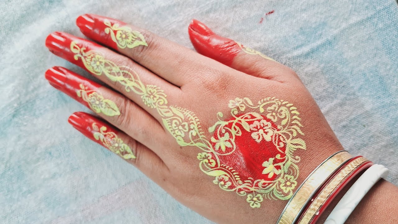 Hand Kolka design/bridal/ reception #dailyvlog #enjoy #Kolka design ...