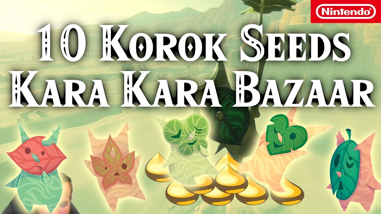 10 Koroks | Kara Kara Bazaar | Gerudo Desert | Korok Seeds QUICK ...