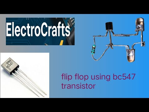 How to make led flip flop circuit using bc547 transistor ✅✅