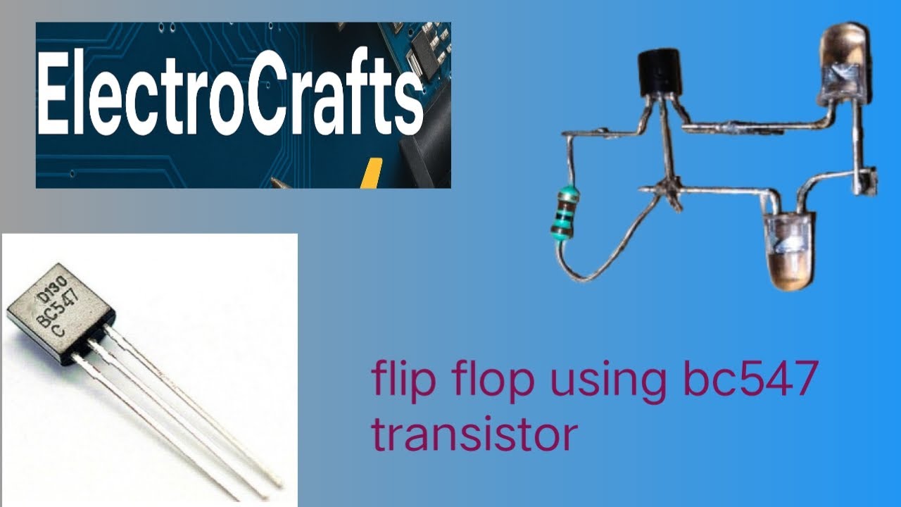 How to make led flip flop circuit using bc547 transistor - YouTube