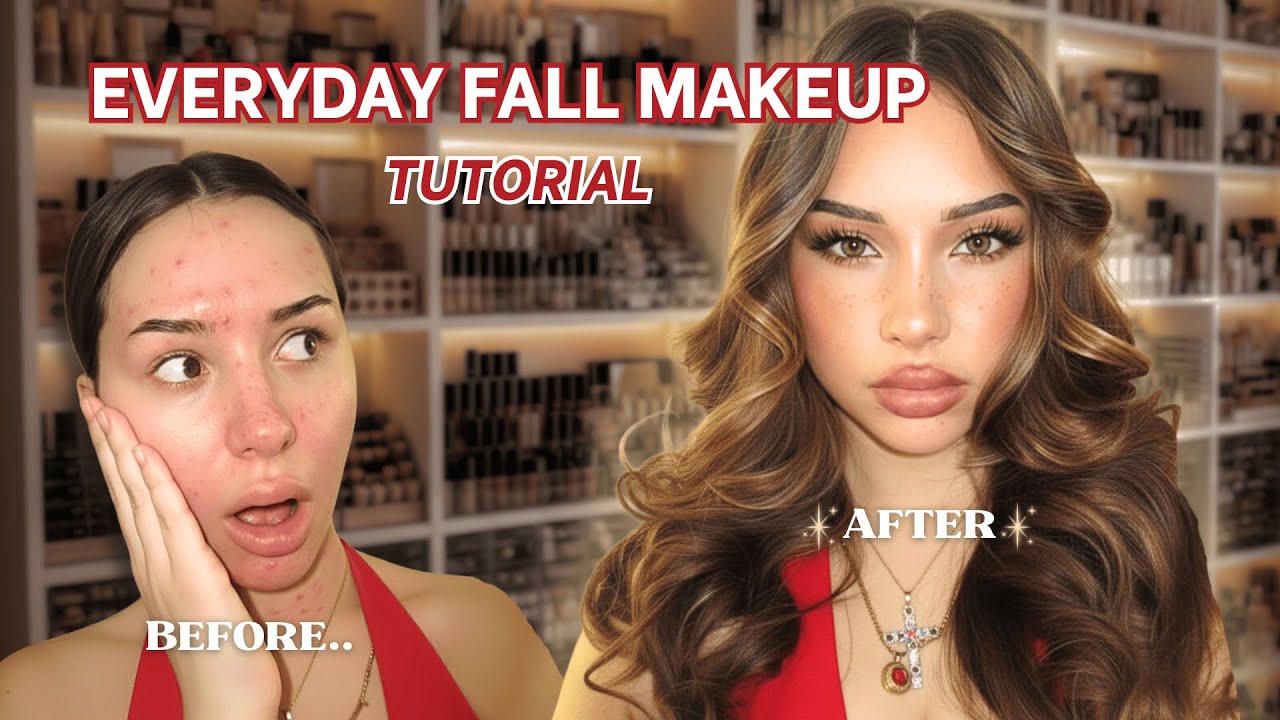 Easy Fall Makeup Tutorial | Simple & Warm Look for Everyday - YouTube