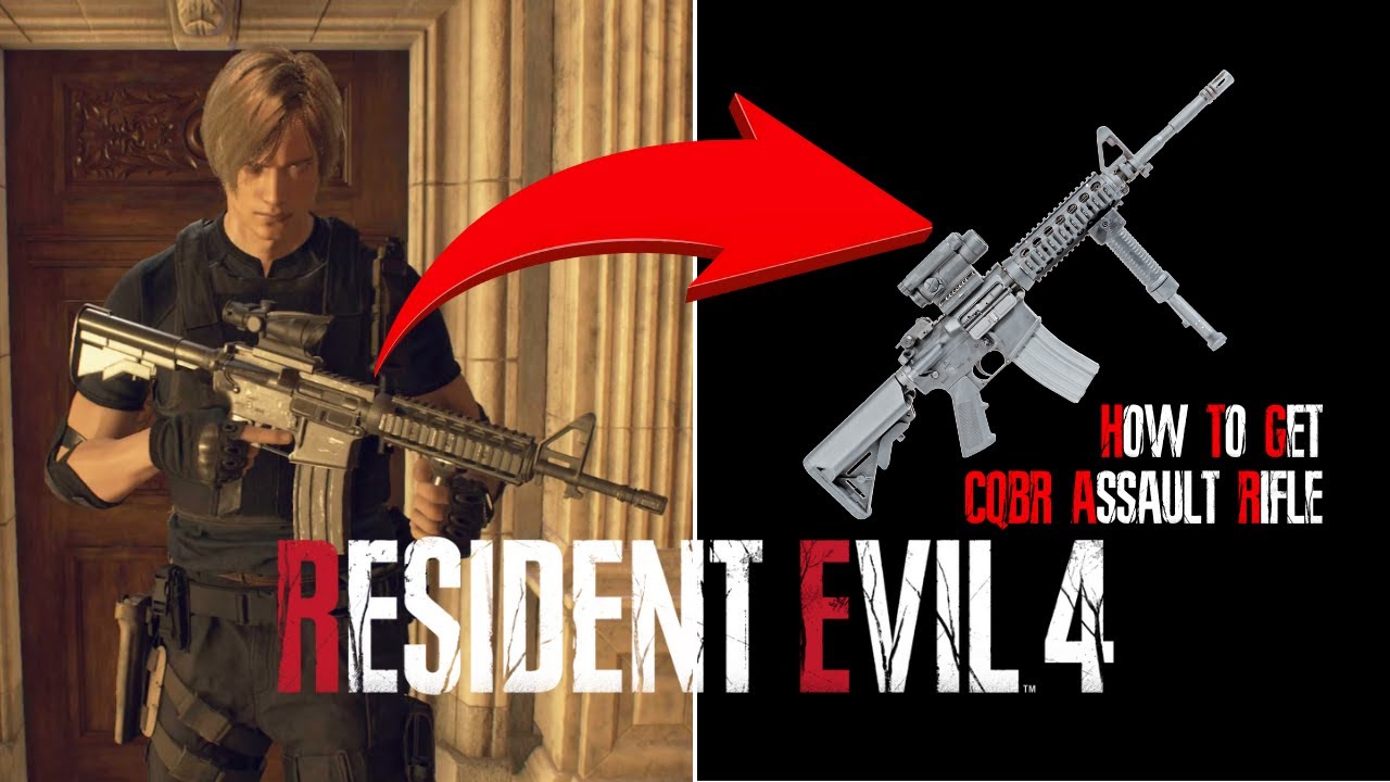 GET CQBR ASSAULT RIFLE IN RESIDENT EVIL 4 REMAKE - YouTube