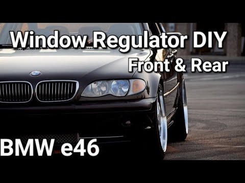 BMW e46 Window Regulator replacement DIY front and rear - YouTube