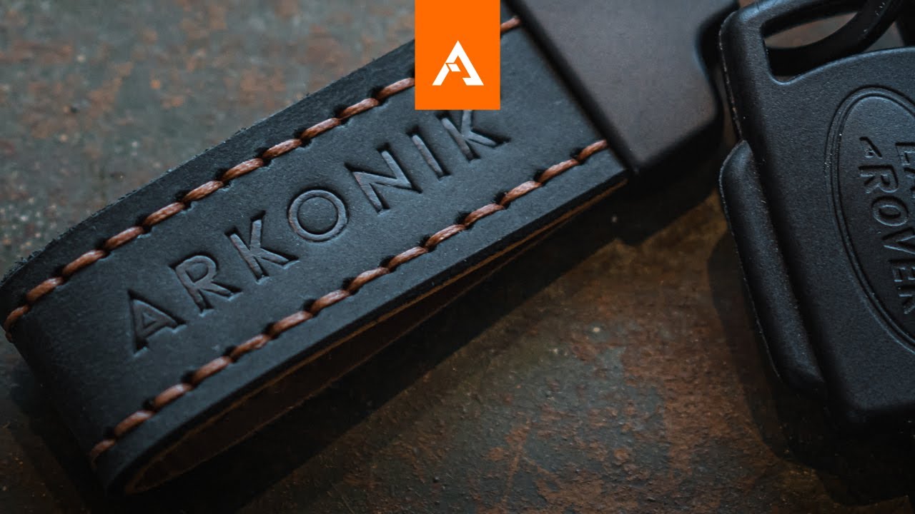 Arkonik Land Rover Leather Keychains: Hand crafted in Bristol - YouTube
