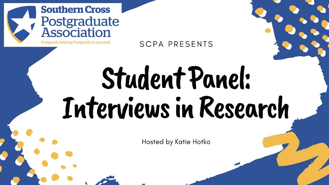 SCPA Student Panel Interviews in research - YouTube