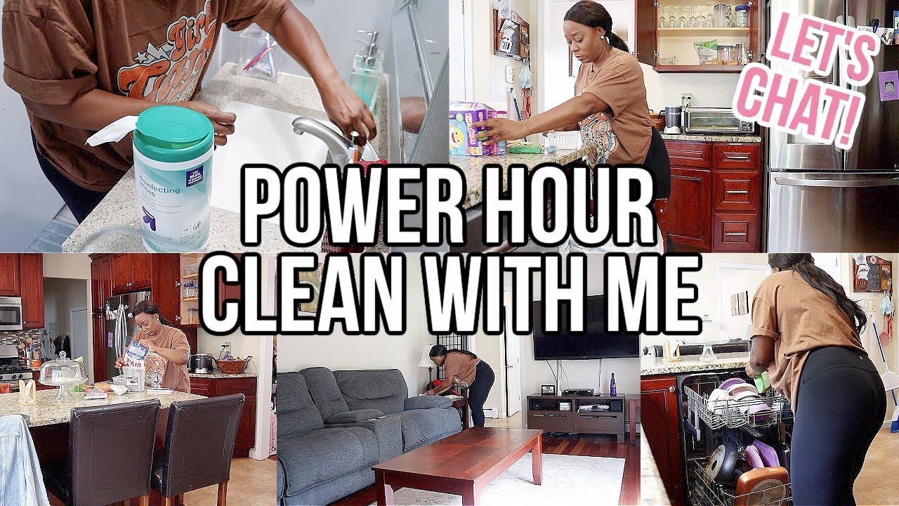 HOW TO CLEAN YOUR HOME IN 1 HOUR! POWER HOUR CLEAN WITH ME | SPEED ...