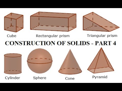 Engineering Drawing - Construction Of Solids Part 4 (for all FIRST year ...