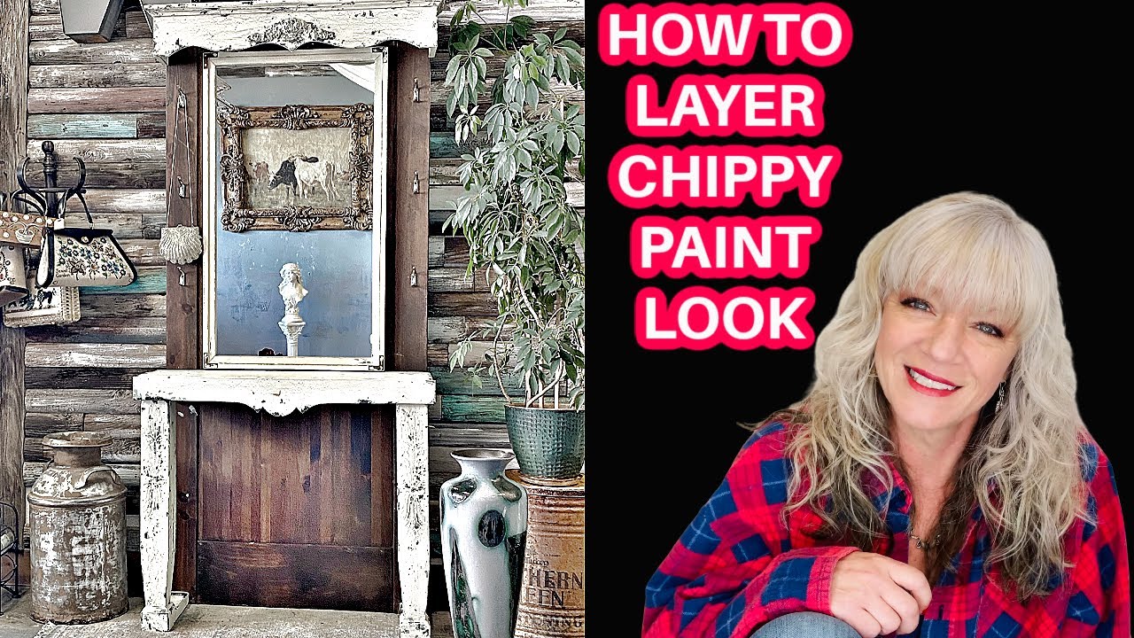 How to get a REAL CHIPPY paint look / Build a HALL TREE from Garage ...