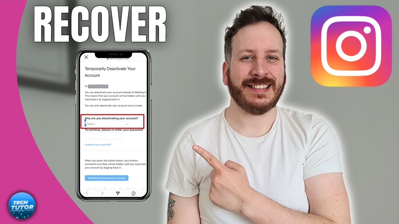 How To Recover Instagram Account Thats Deactivated - YouTube