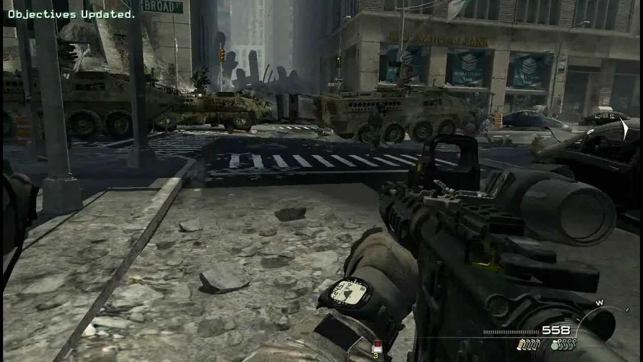 Call of Duty MW3-Intro and Mission 1, Black Tuesday, Part 1 - YouTube
