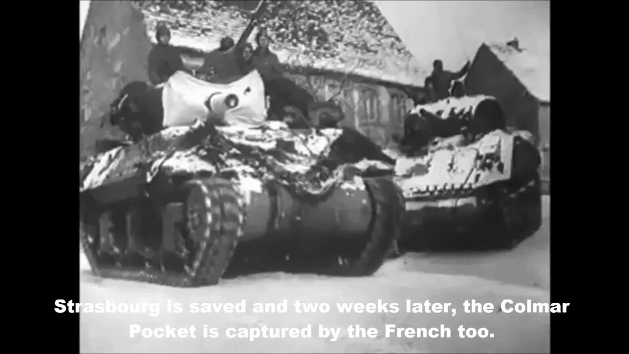 1945 French Army defend Strasbourg against German offensive - YouTube