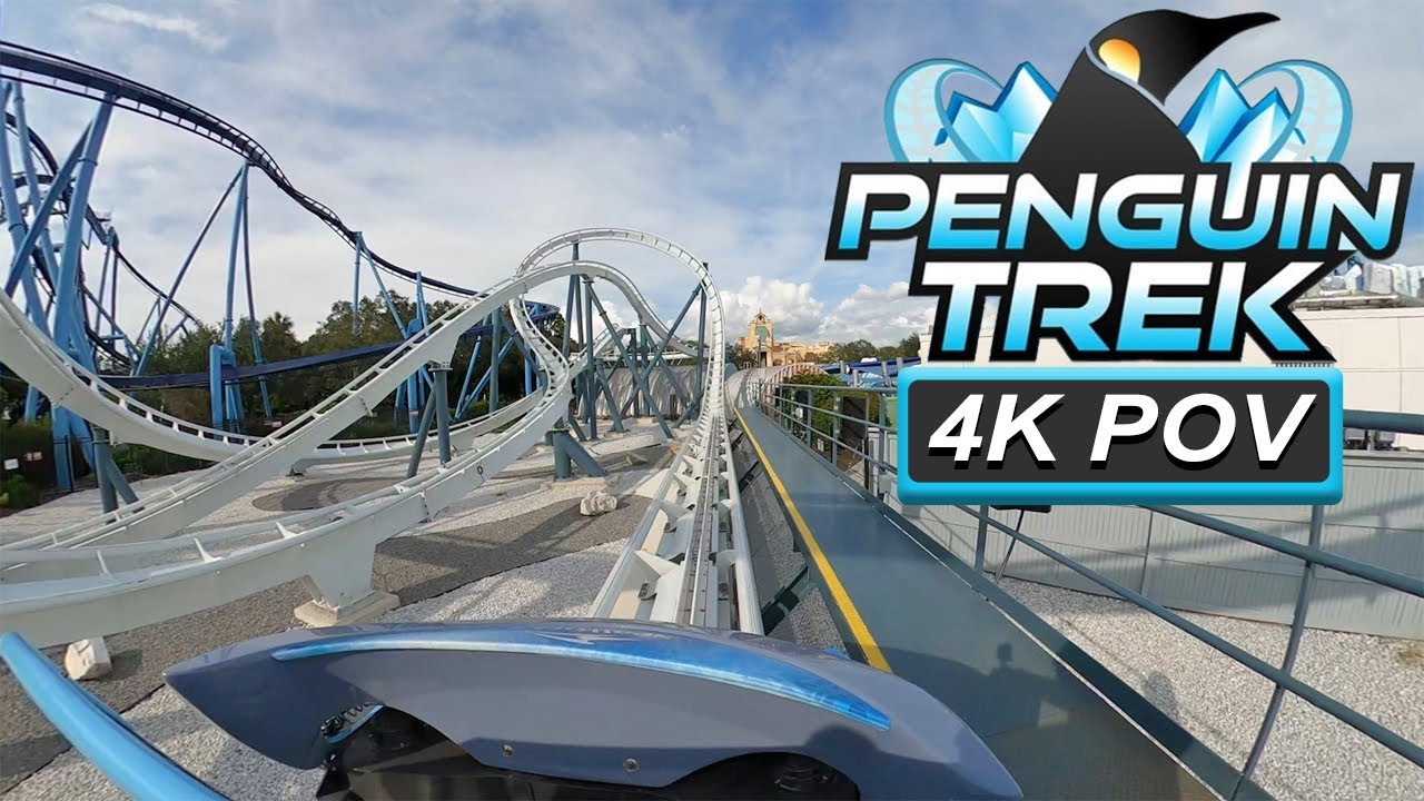 Penguin Trek **NEW FOR 2024** (4K Front Seat POV)- SeaWorld Orlando ...
