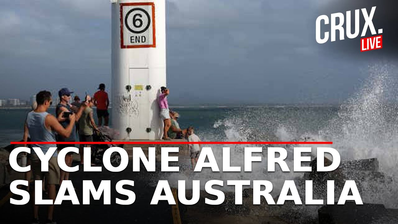 Australia Cyclone 2025 | LIVE Cyclone Alfred Landfall | First Cyclone ...