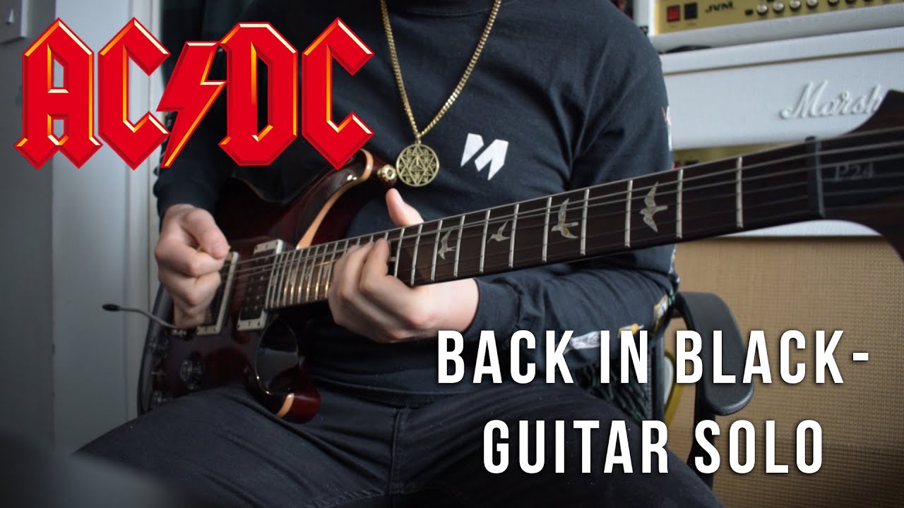 ACDC - Back In Black (Guitar Solo) - YouTube