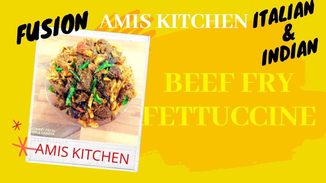 ITALIAN &INDIAN BEEF FRY FETTUCCINE FUSION #ITALIAN&INDIAN #FOODFUSION ...