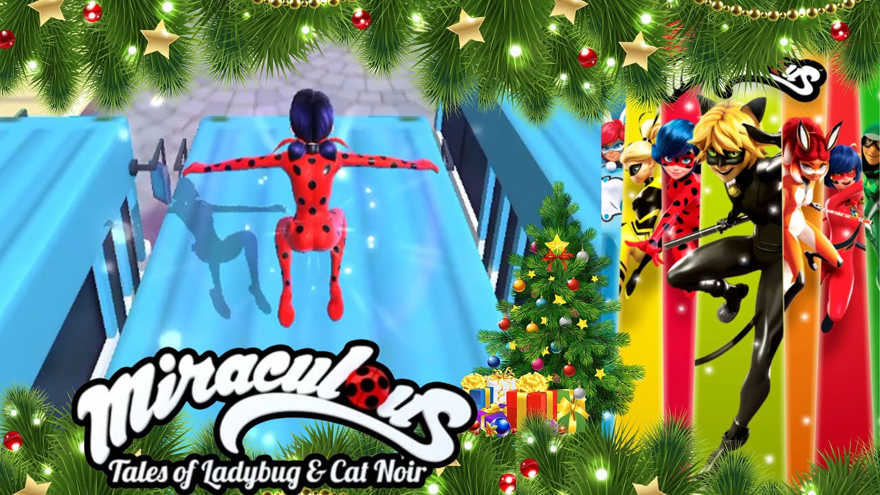 We are jumping over obstacles while running in the park with ladybug ...