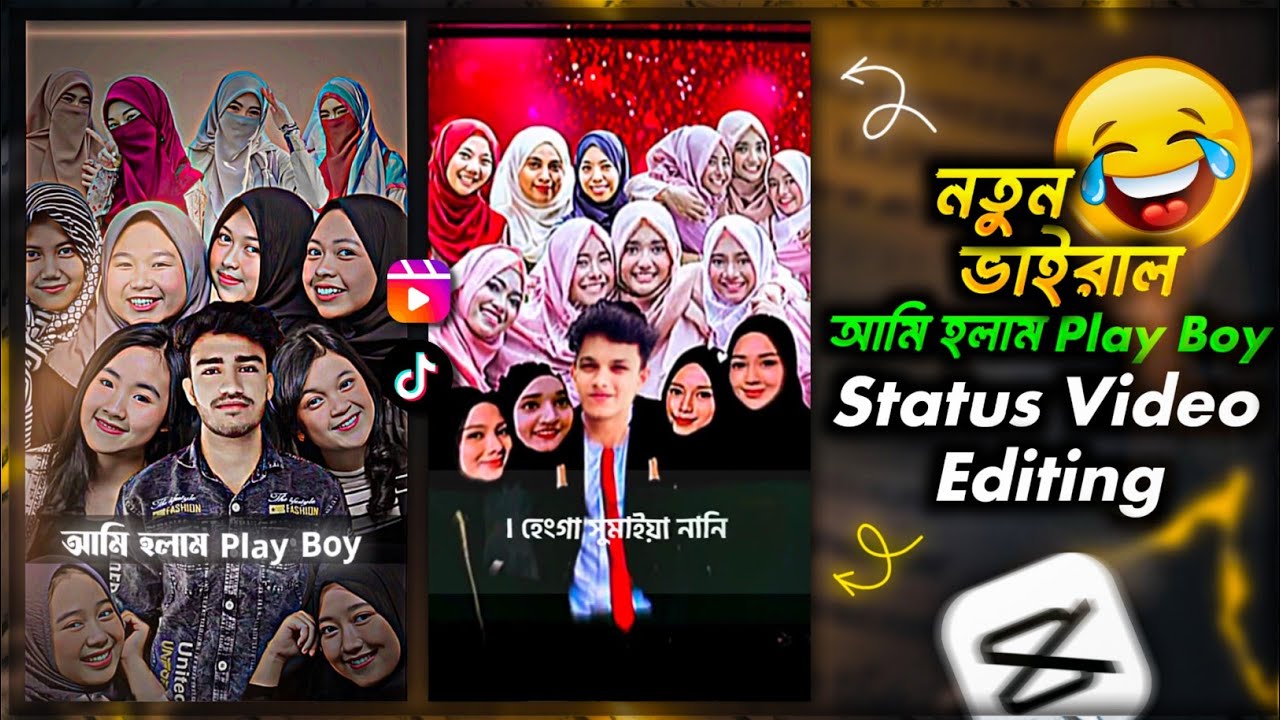 New Viral Status Video Editing in Capcut | আমি হলাম Play Boy Trend Video Editing | Sakib Tech 🔥 ...