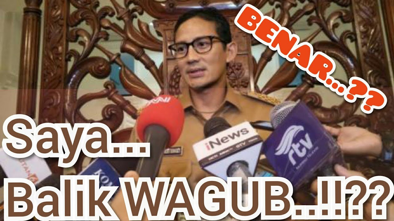 SANDI BALIK WAGUB..?? || PAK ANIS SUDAH MEMINTA... - YouTube